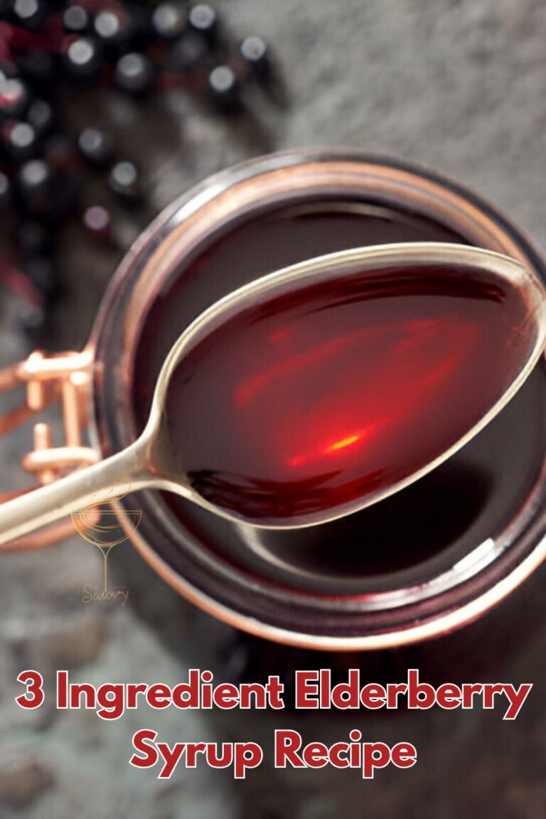 Secret 3 ingredient Elderberry Syrup Recipe at Home
